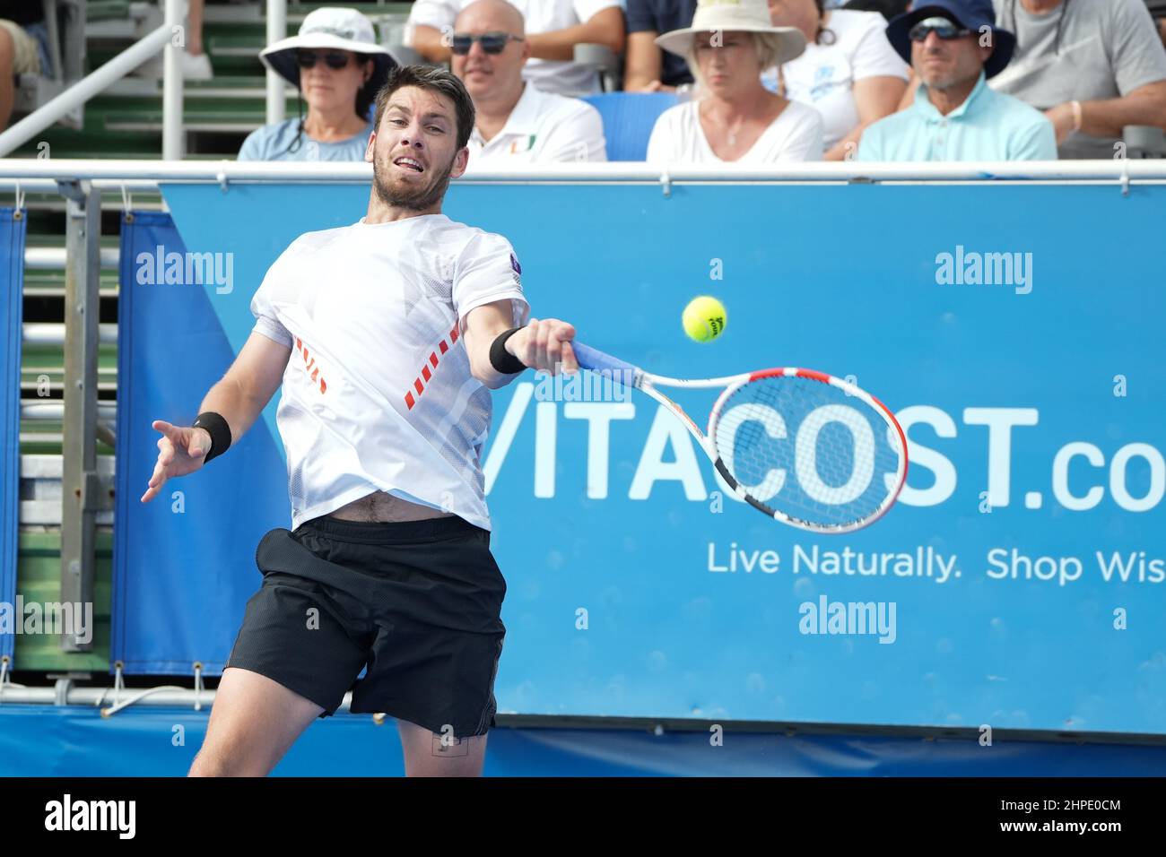 DELRAY BEACH: FL - February, 20 - Delray Beach: Cameron Norrie(GBR) in ...