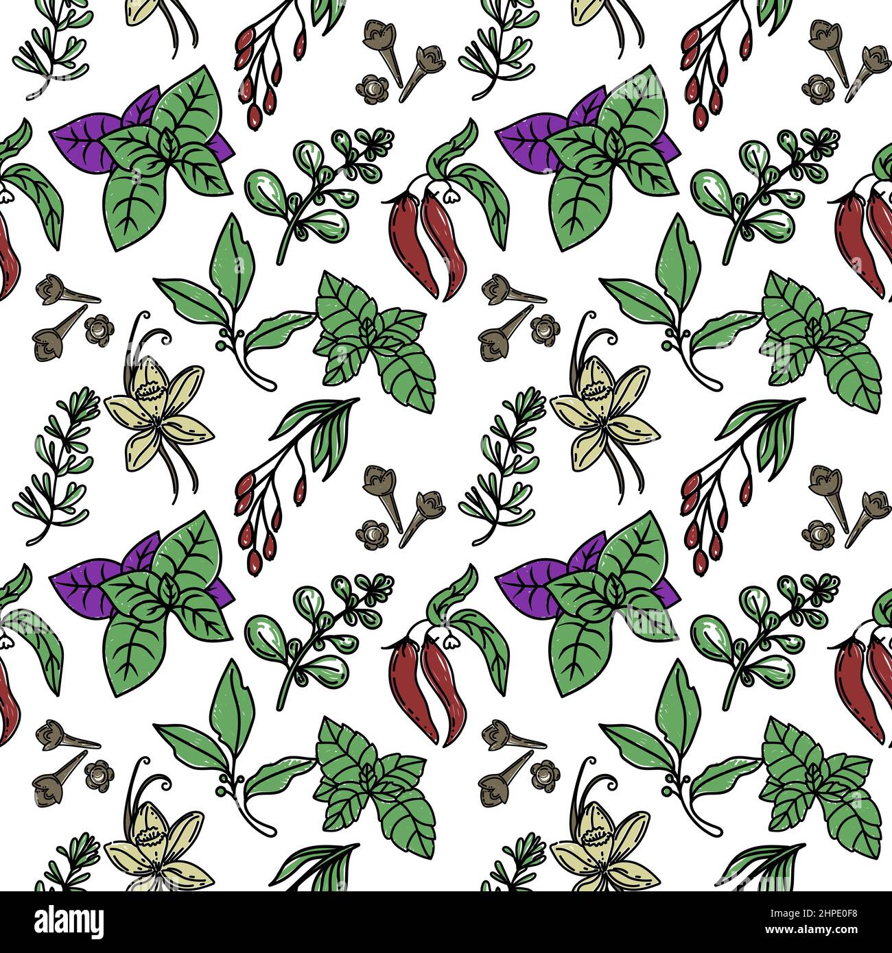 Bay leaf pepper Stock Vector Images - Alamy