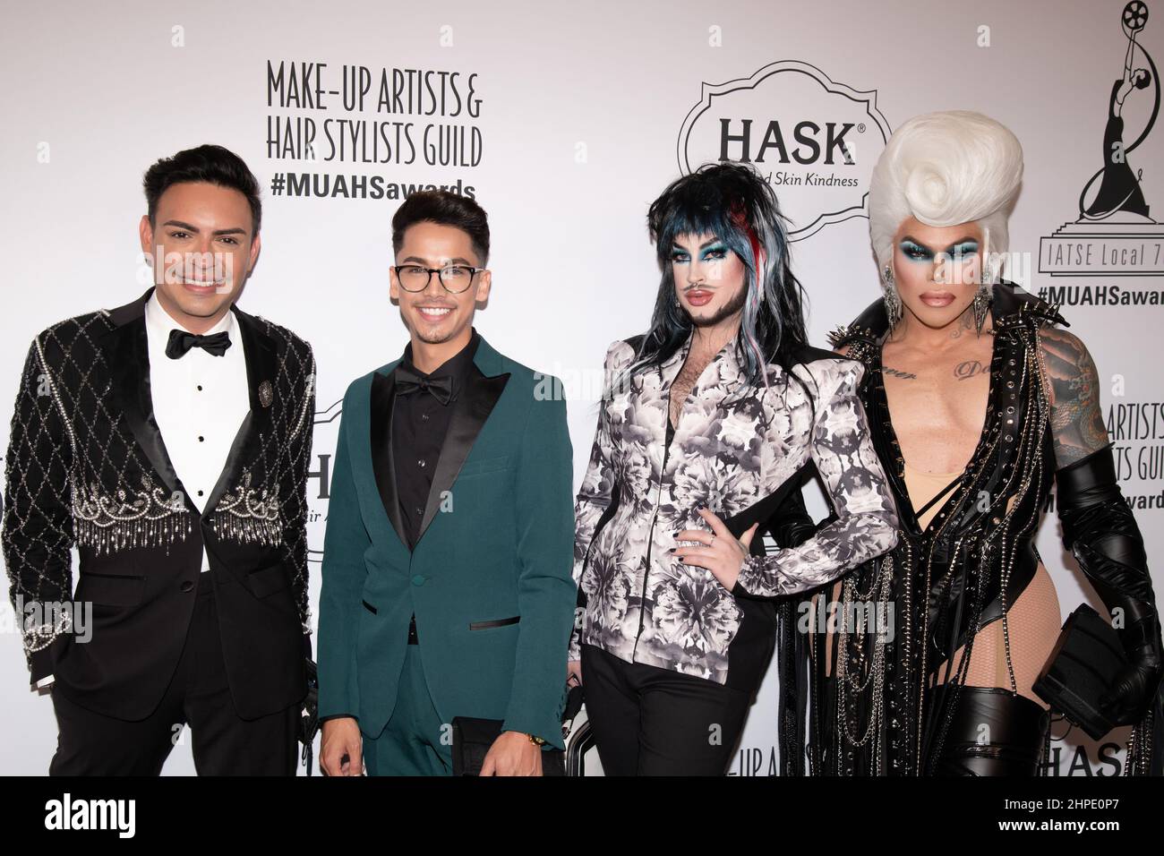 February 19, 2022, Beverly Hills, California, USA: (L-R) Adbiel Urcullu ...