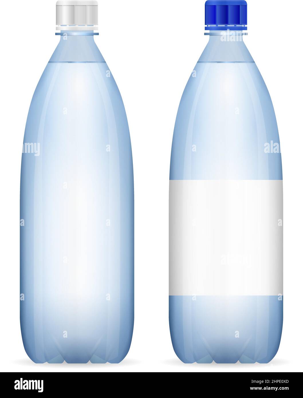 Water bottle set on a white background. Vector illustration Stock ...