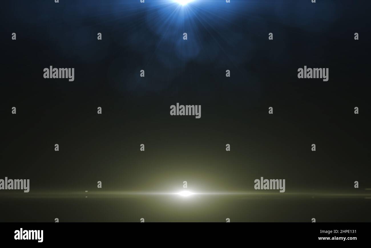 Lens Flare light over background. Easy to add overlay or screen filter ...