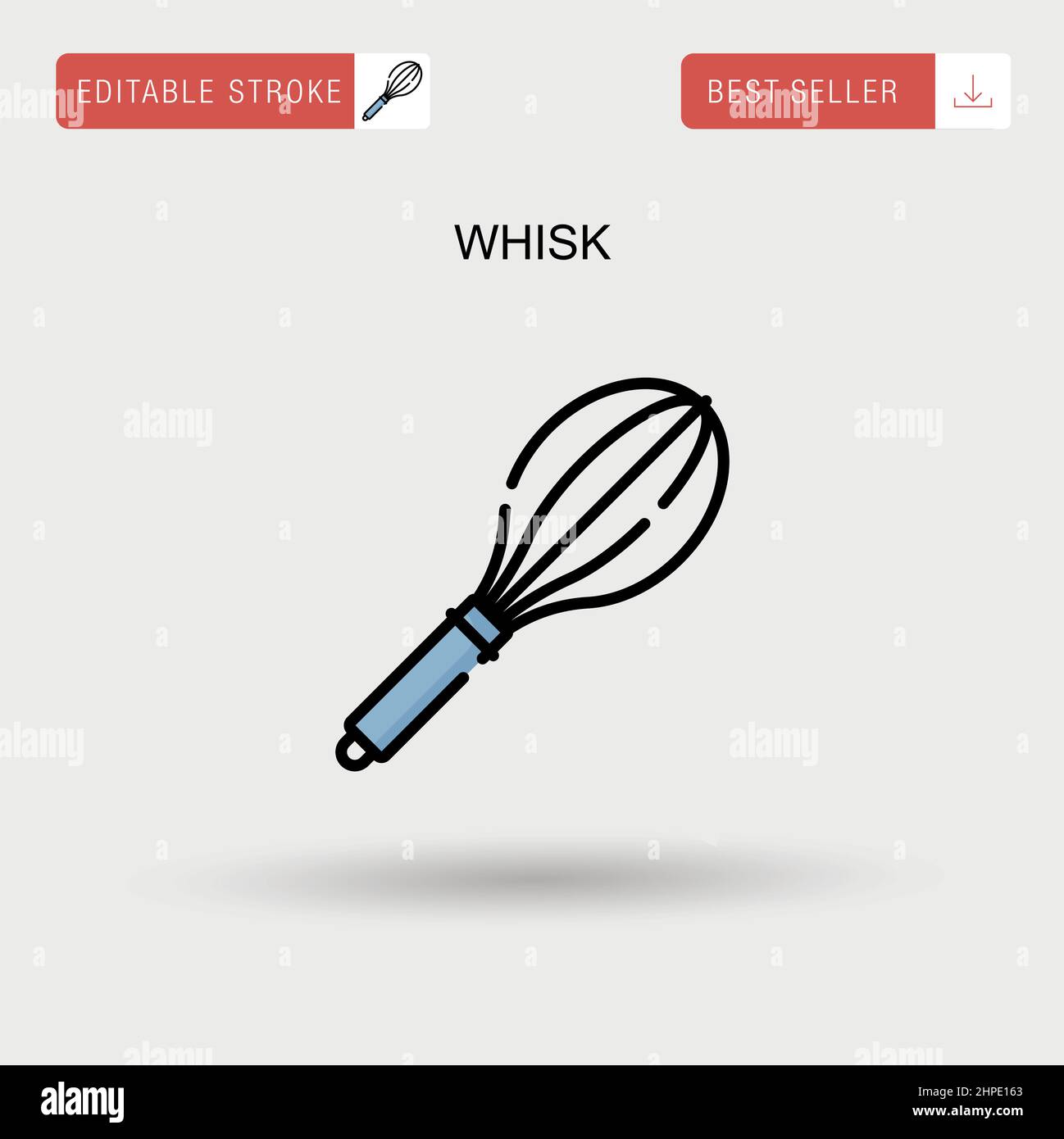 Whisk Simple vector icon Stock Vector Image & Art - Alamy