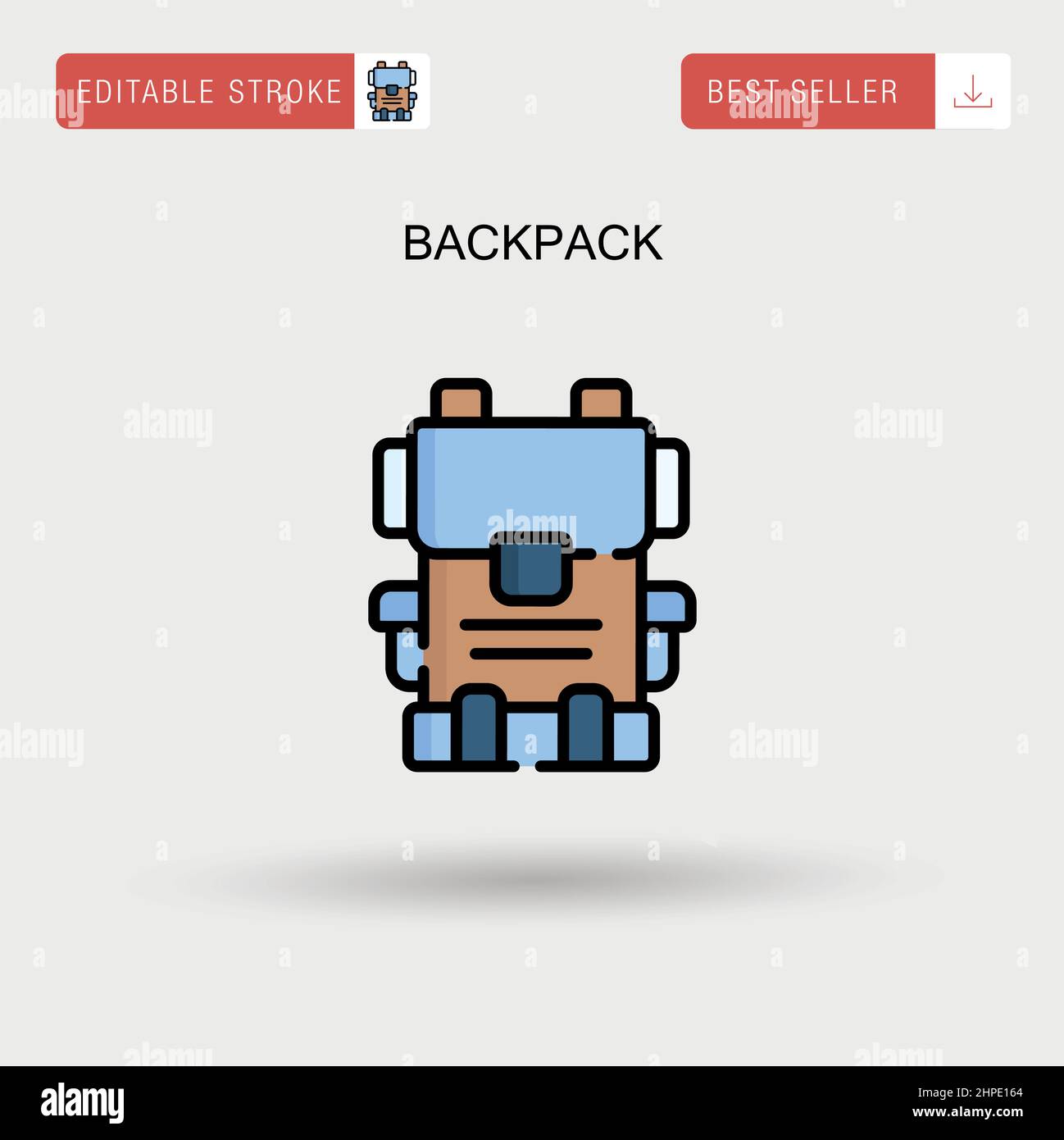 Backpack travel icon hi-res stock photography and images - Alamy