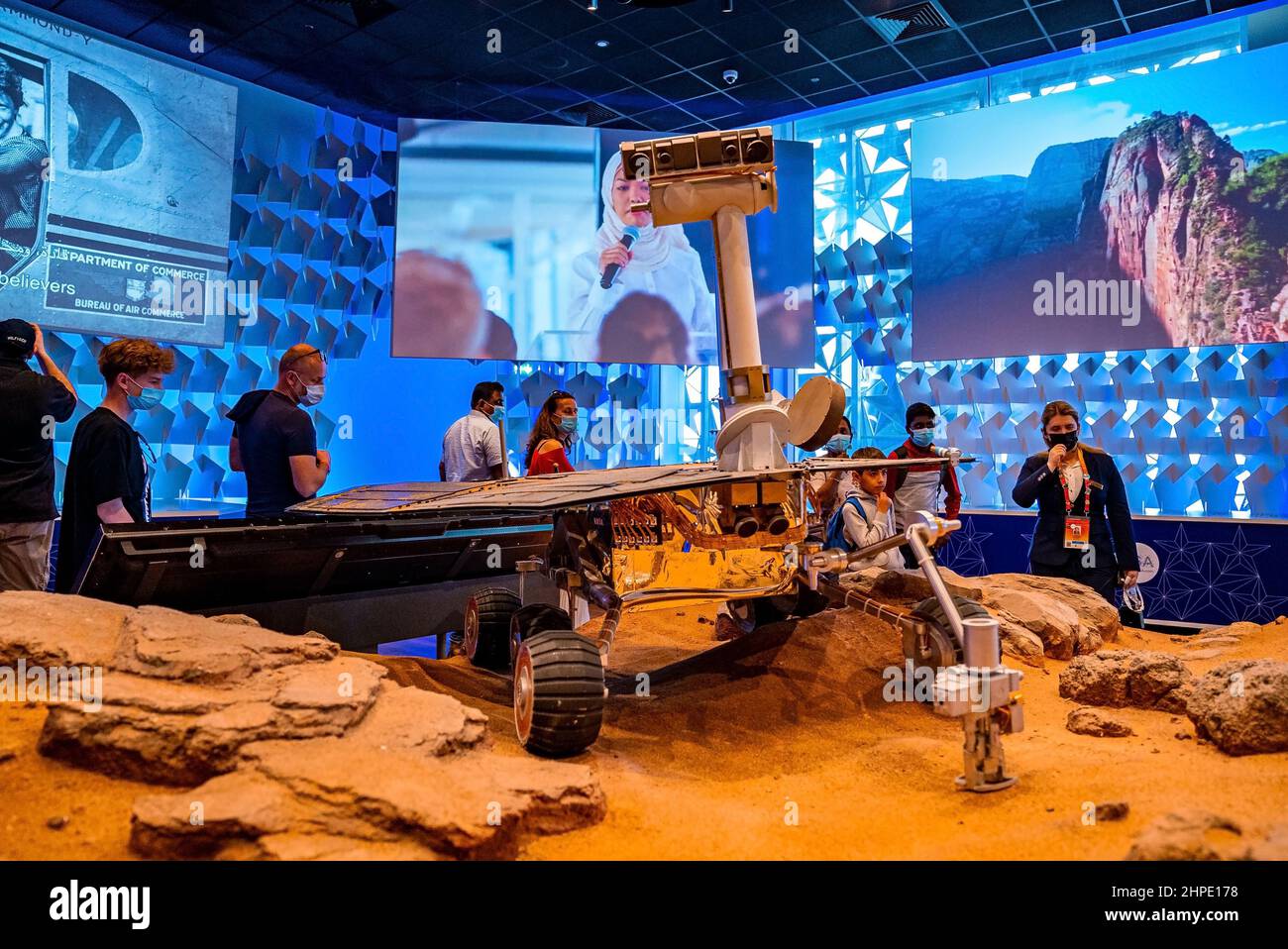 Dubai Expo 2020 exhibition show with many amazing pavilions Stock Photo ...