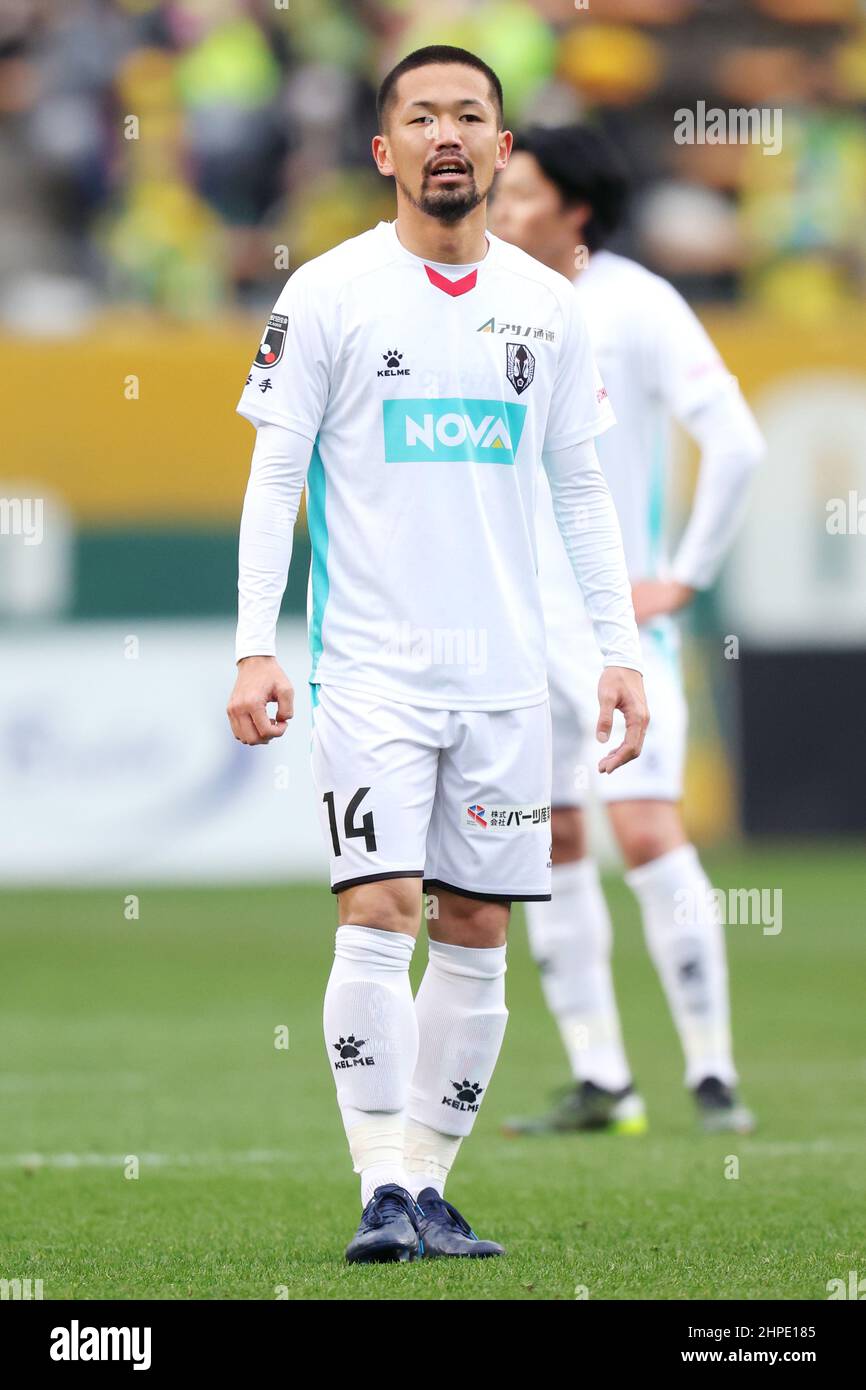 Chiba, Japan. 19th Feb, 2022. Hayata Komatsu (Grulla) Football/Soccer : 2022 J2 League match ...
