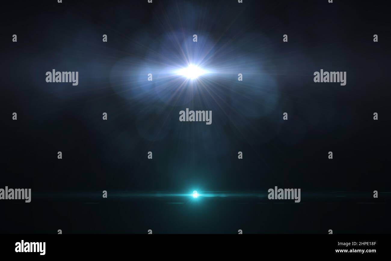 Lens Flare light over background. Easy to add overlay or screen filter ...