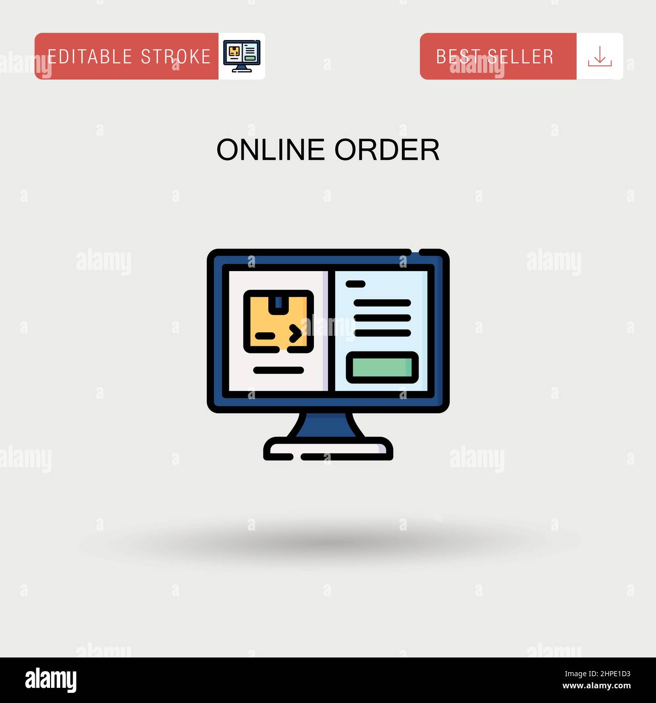 Order laptop Stock Vector Images - Alamy