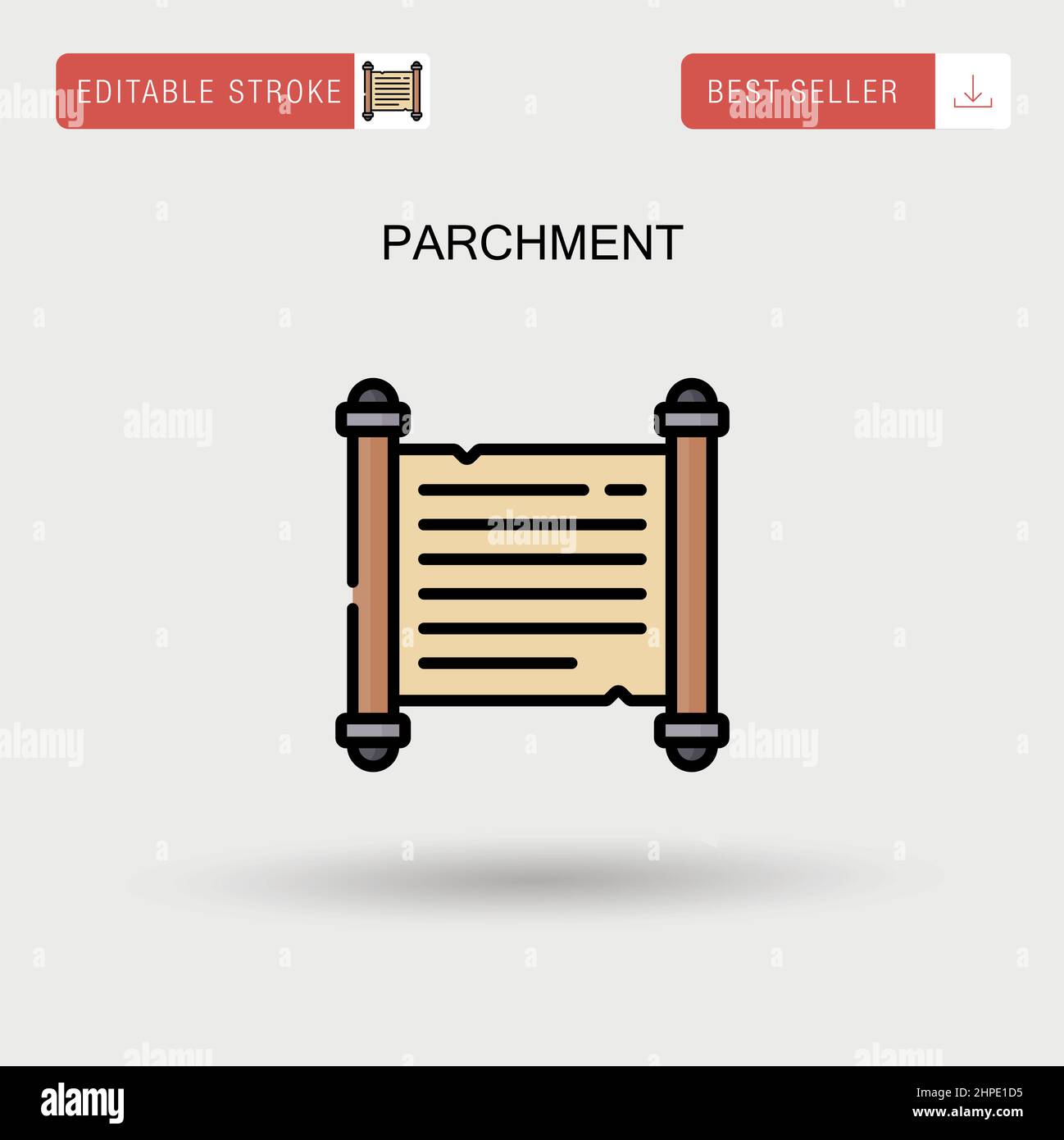 Set parchment paper scroll Stock Vector Images - Alamy