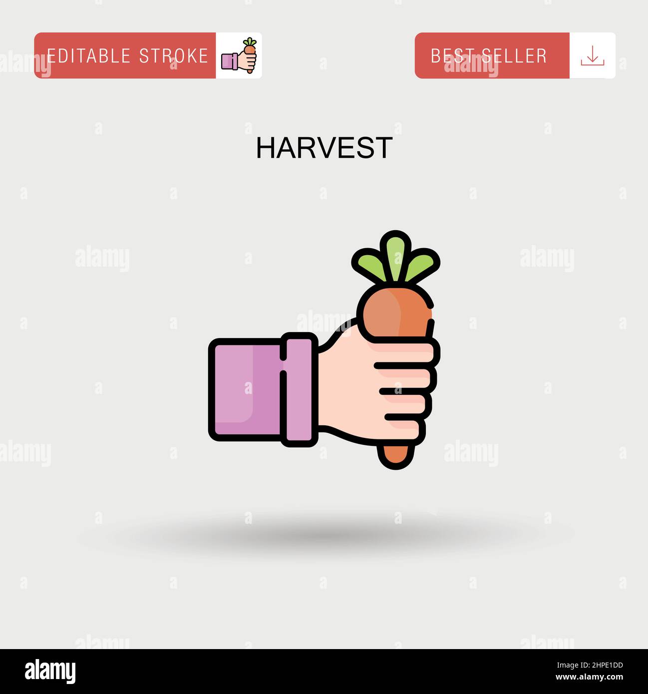 Harvest Simple vector icon Stock Vector Image & Art - Alamy