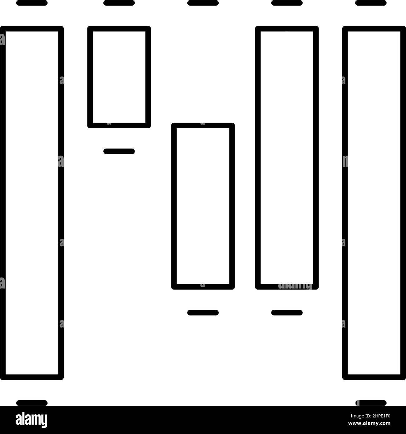 waterfall chart line icon vector illustration Stock Vector Image & Art ...