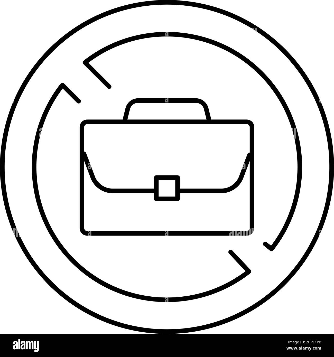 job lost poverty problem line icon vector illustration Stock Vector ...