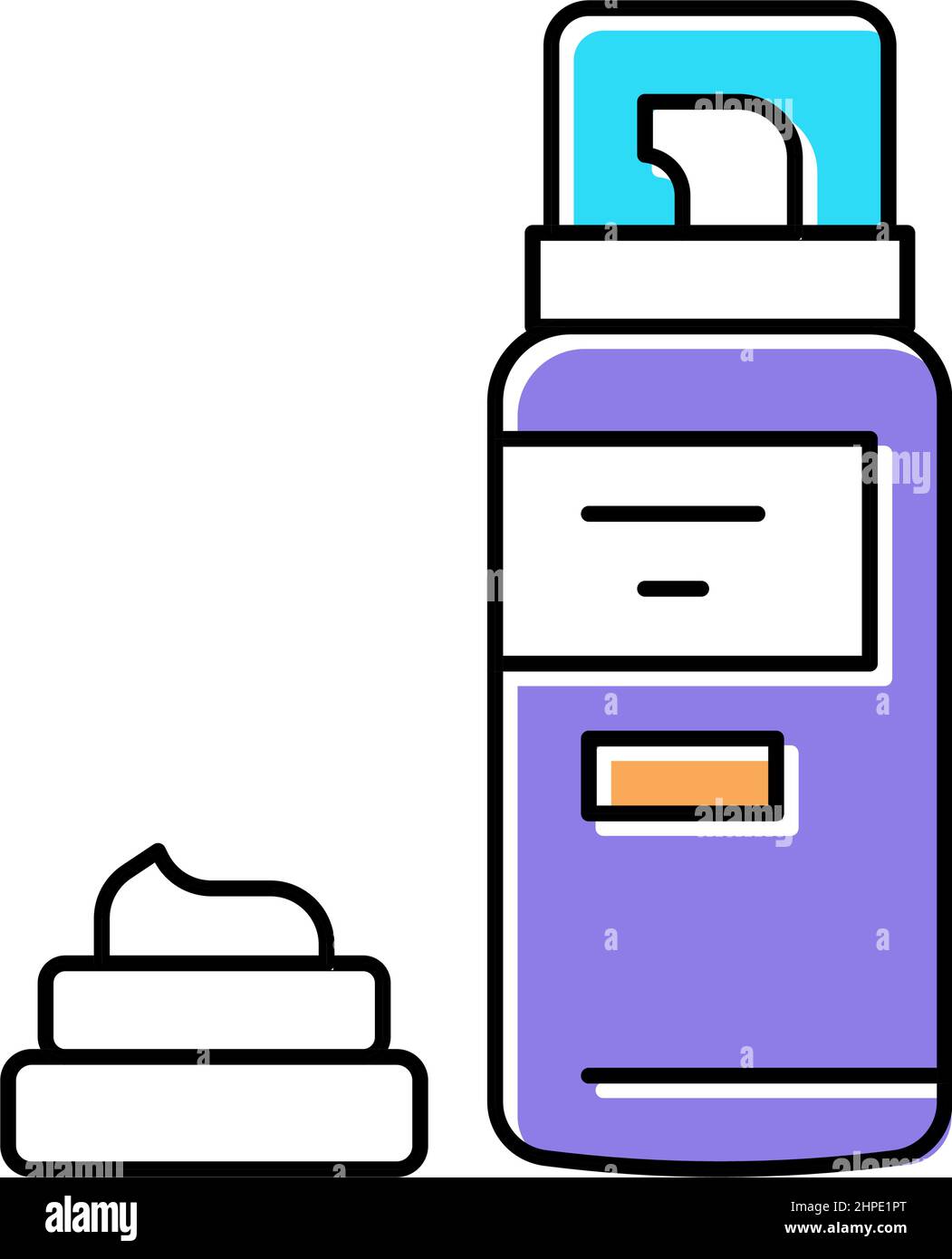 Foam shave color icon Cut Out Stock Images & Pictures - Alamy