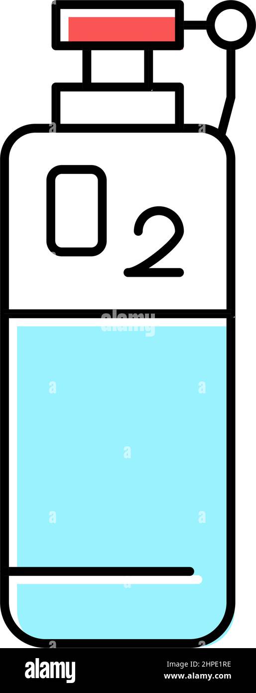 oxygen tank color icon vector illustration Stock Vector Image & Art - Alamy