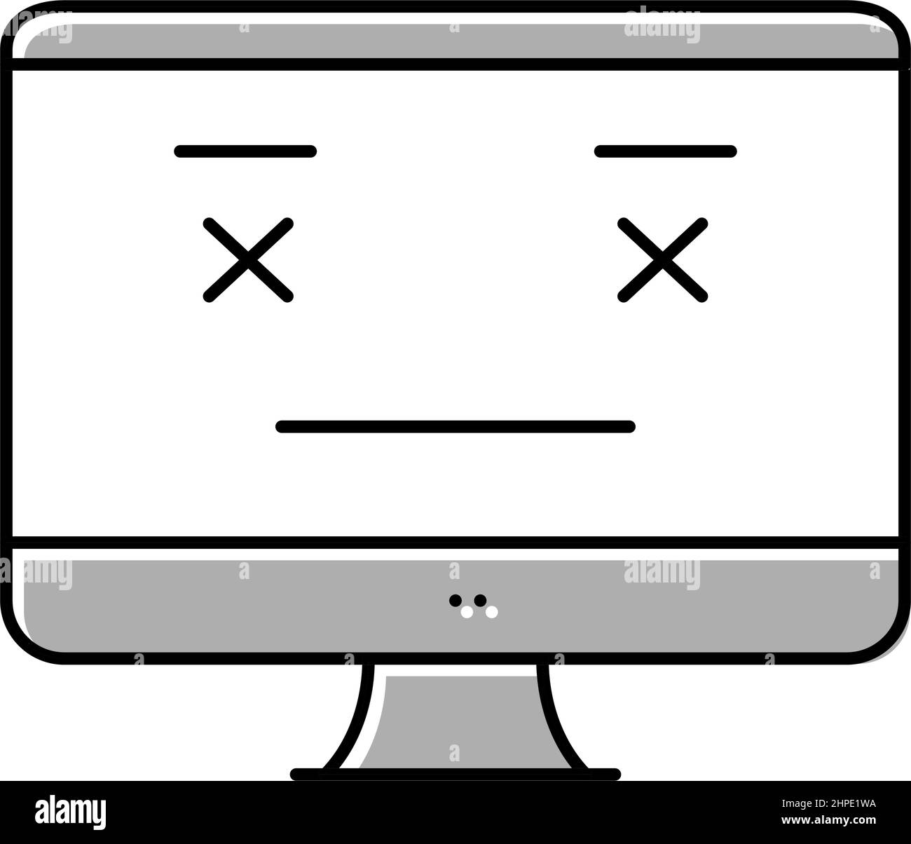 unworked web site color icon vector illustration Stock Vector Image ...