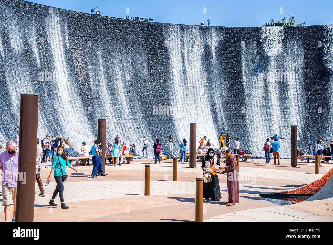 Dubai Expo 2020 exhibition show with many amazing pavilions Stock Photo ...