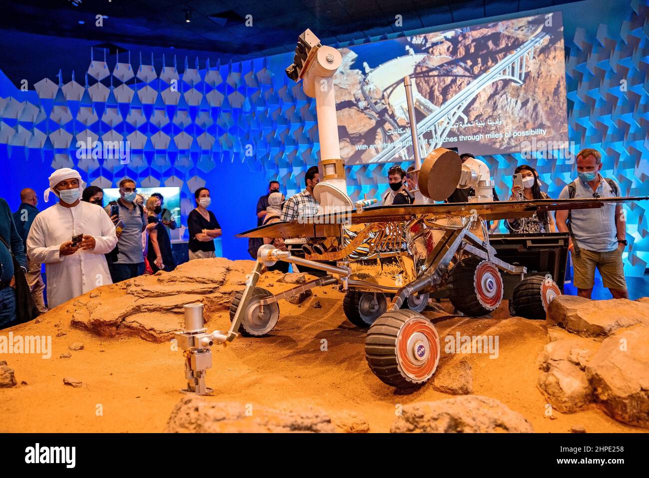 Dubai Expo 2020 exhibition show with many amazing pavilions Stock Photo ...