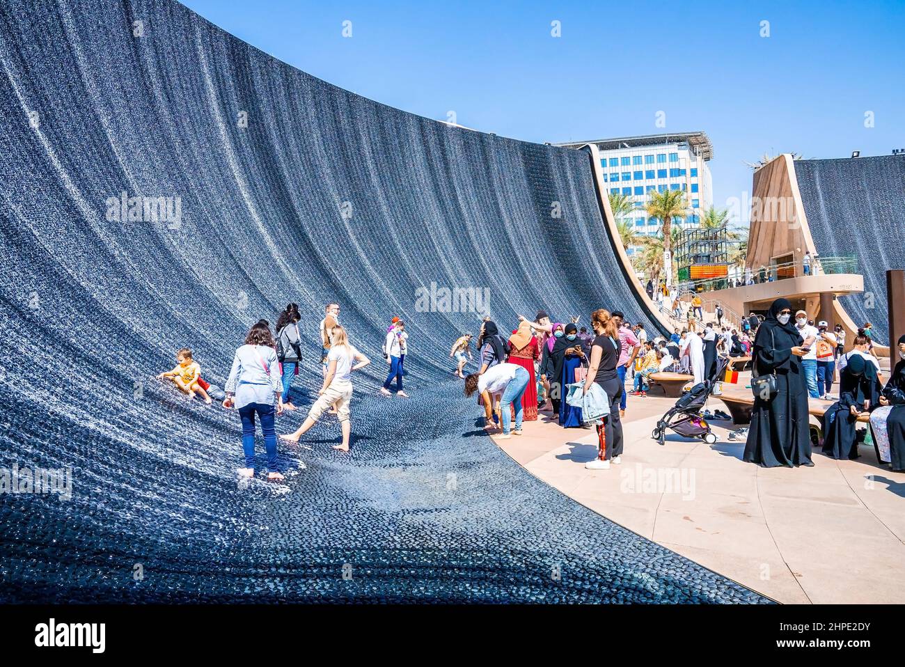 Dubai Expo 2020 exhibition show with many amazing pavilions Stock Photo ...