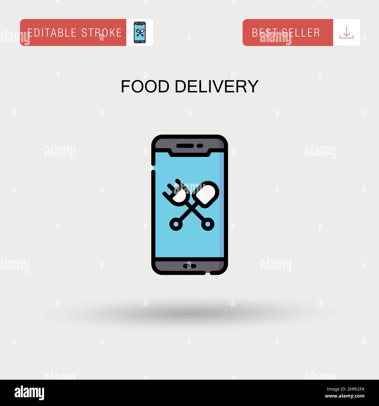 Food delivery man bag Stock Vector Images - Alamy