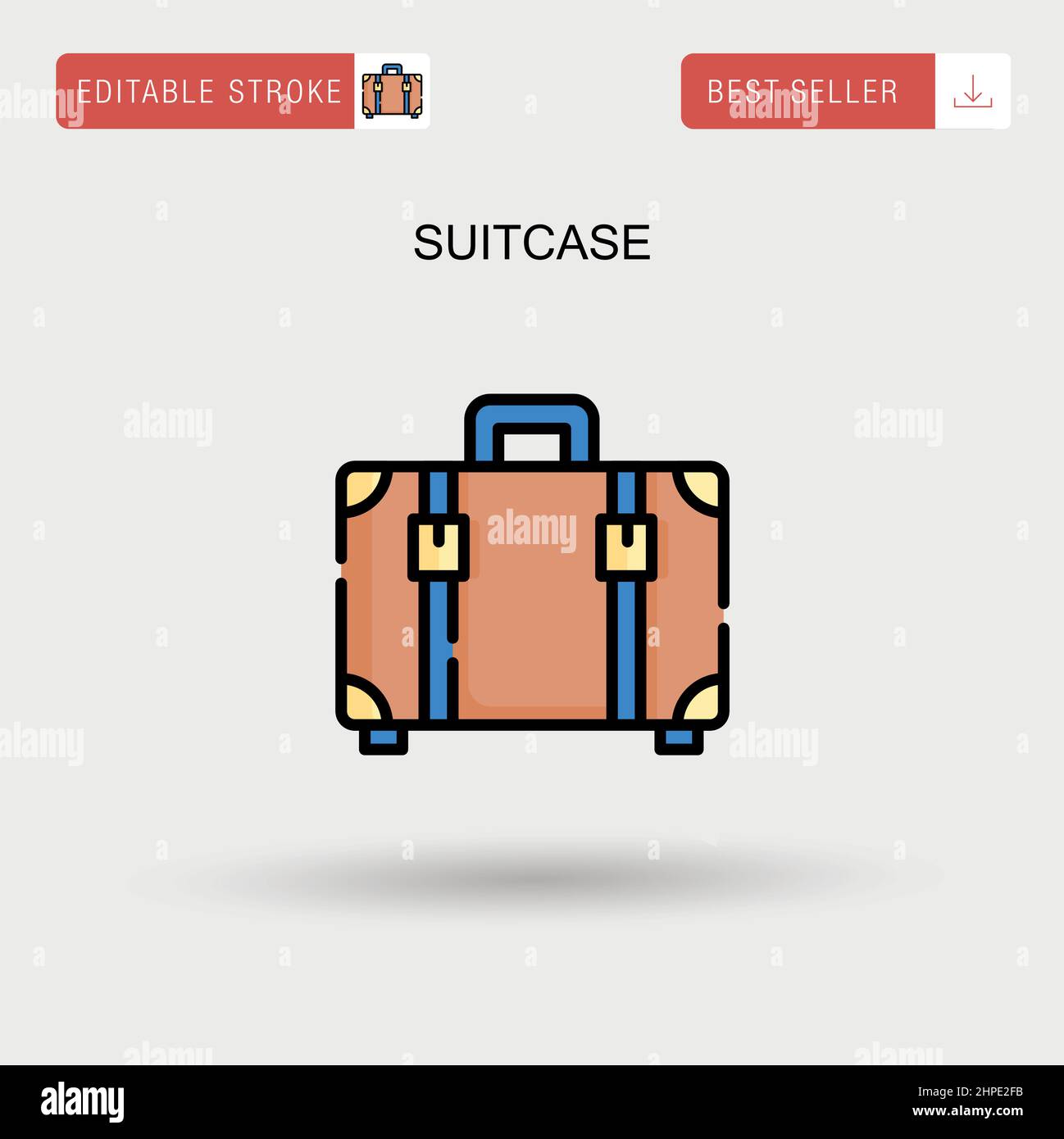 Large suitcase plane Stock Vector Images - Alamy