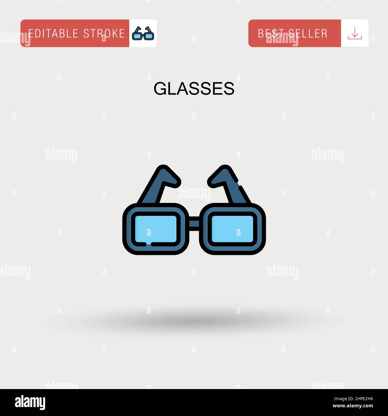 Glasses icon isolated hi-res stock photography and images - Alamy