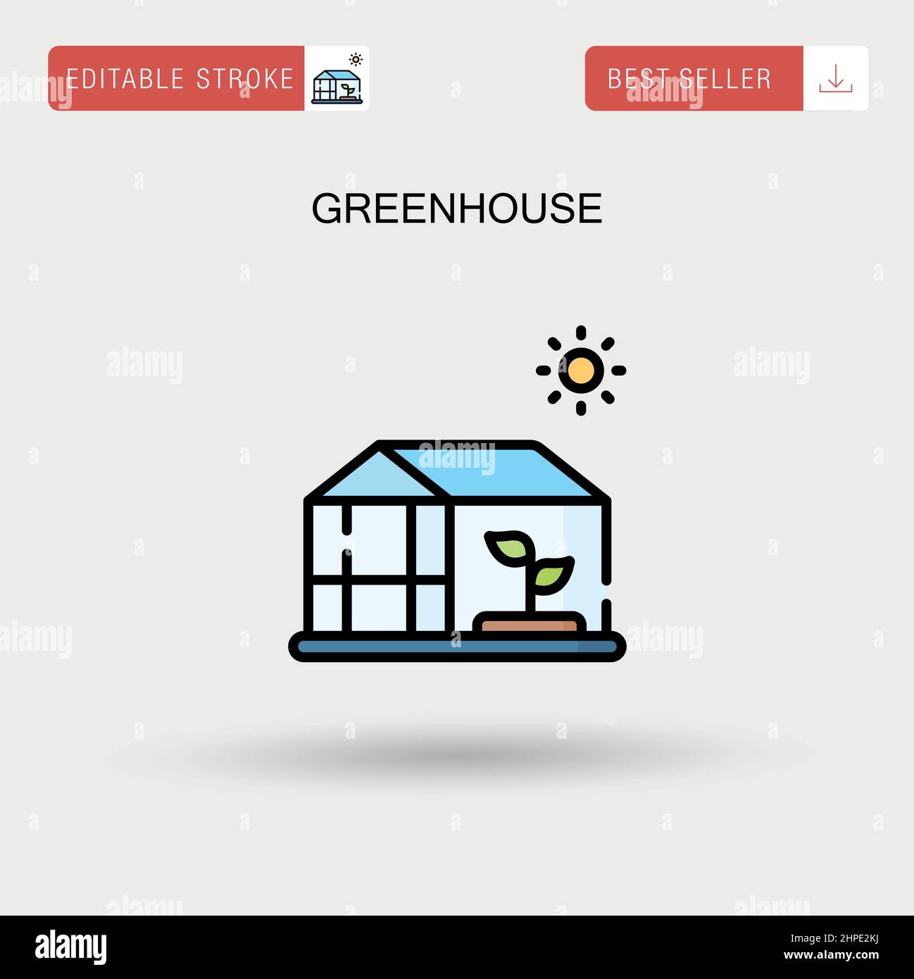 Greenhouse Simple vector icon Stock Vector Image & Art - Alamy