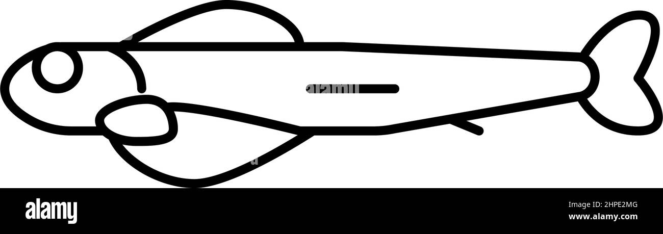 alevins salmon line icon vector illustration Stock Vector Image & Art ...