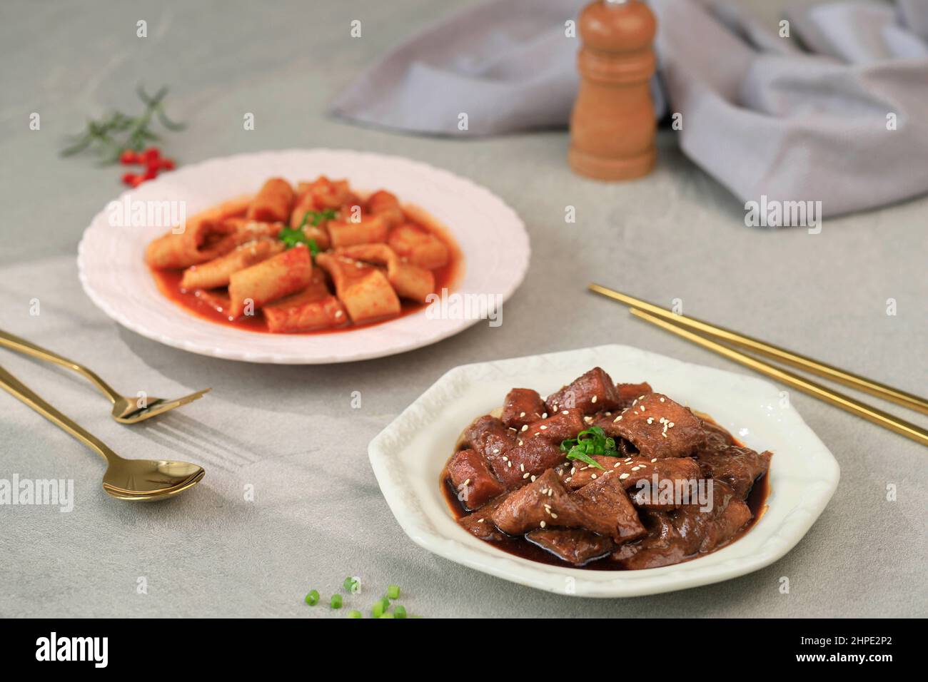 Jjajang ddukboki hi-res stock photography and images - Alamy