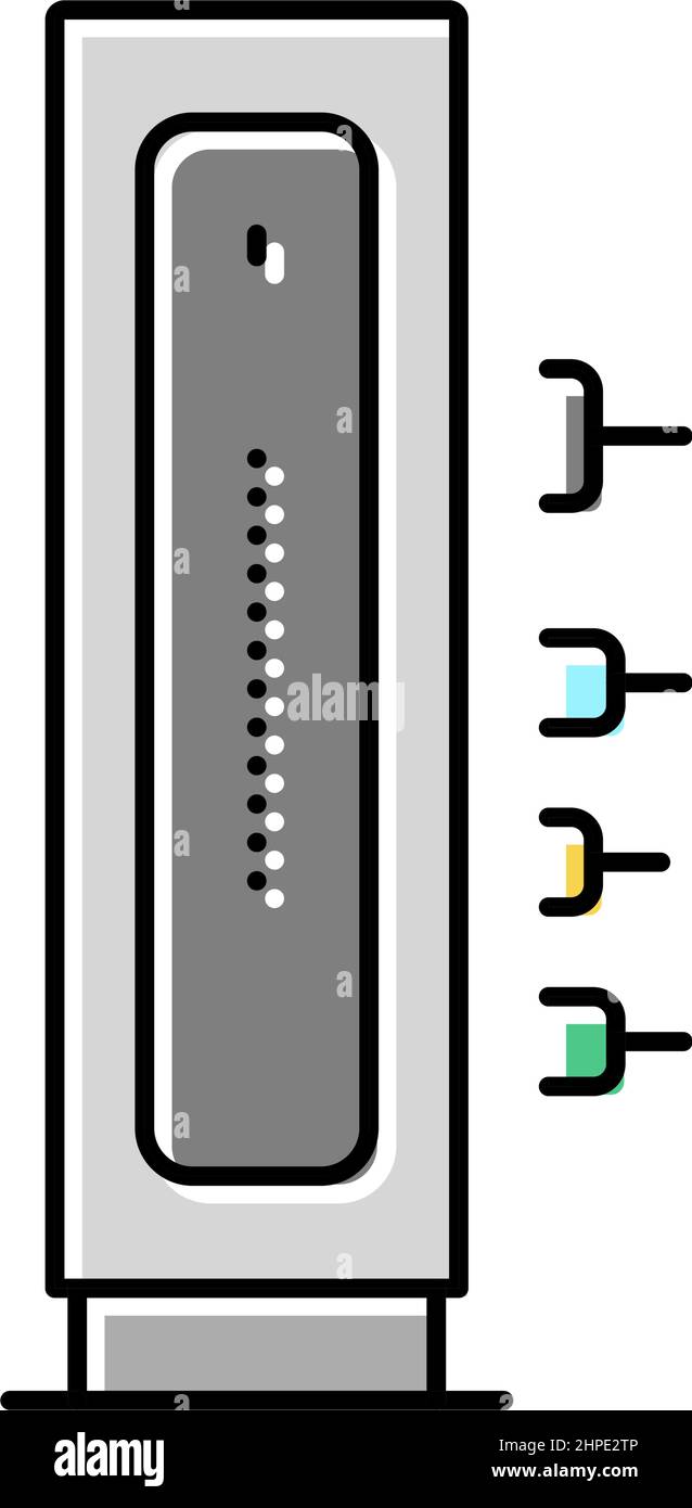 cable modem color icon vector illustration Stock Vector Image & Art - Alamy
