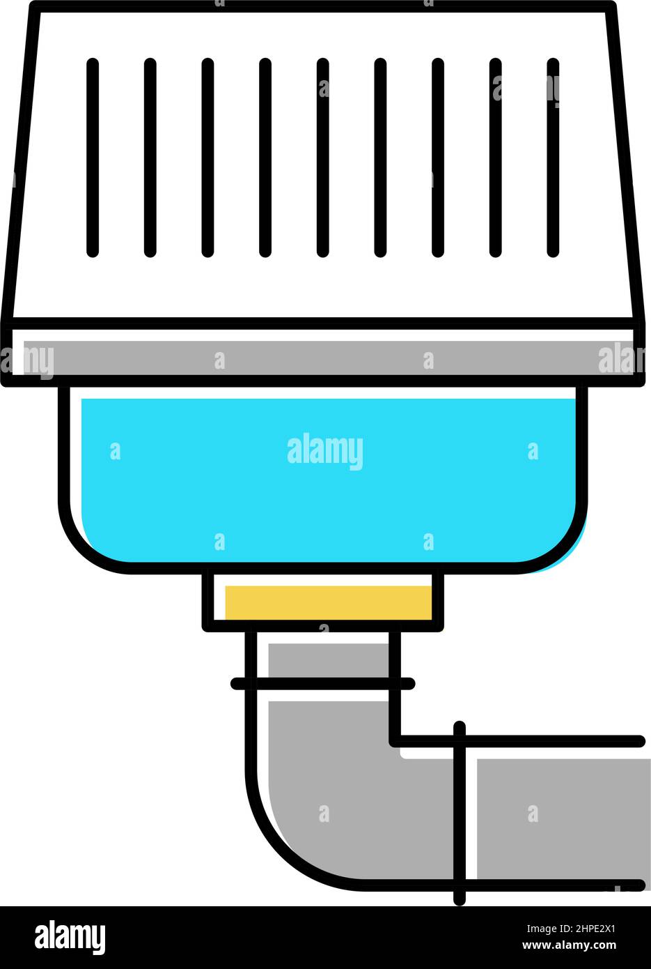 filter of drainage system color icon vector illustration Stock Vector ...