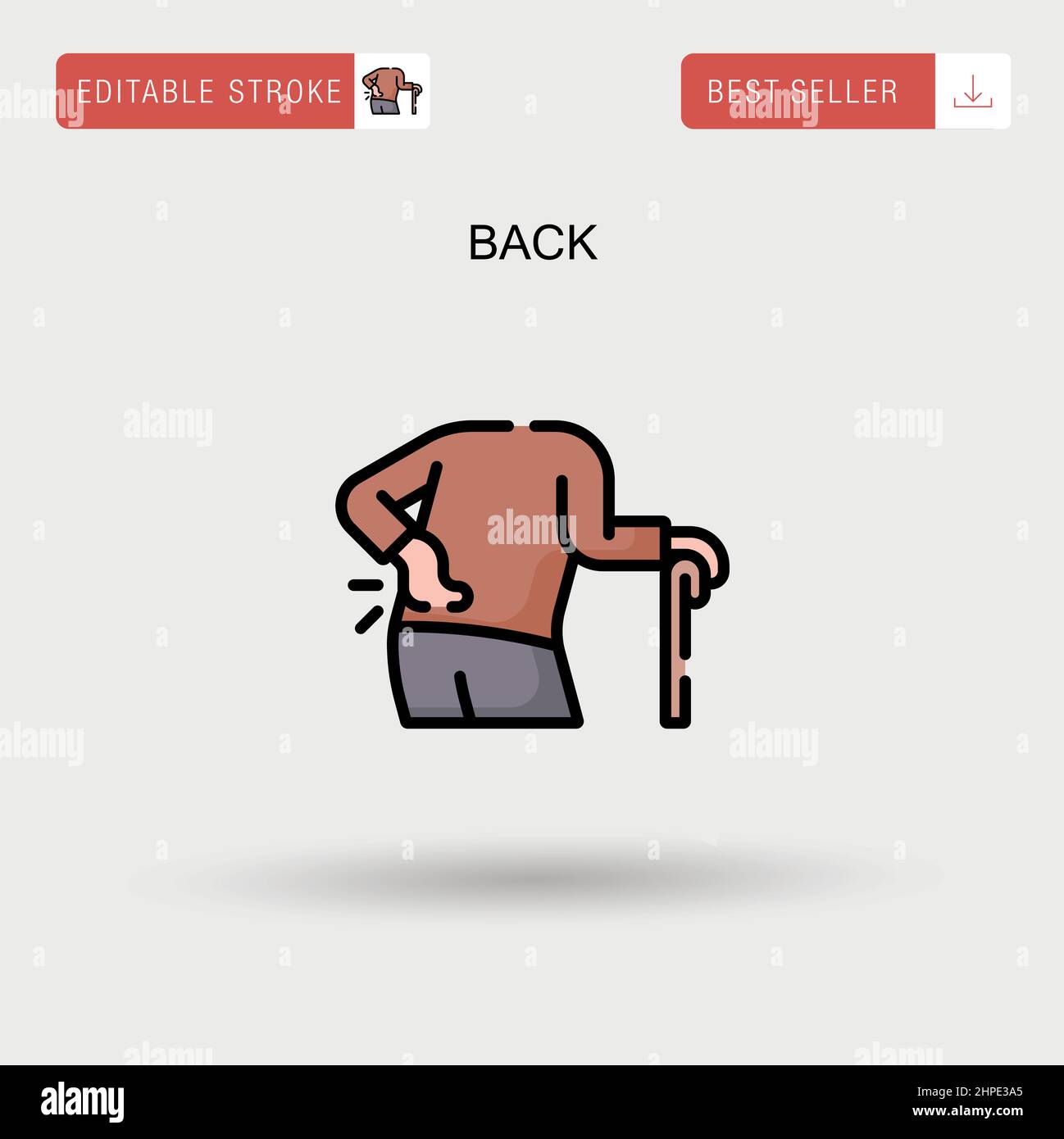 Back of person Stock Vector Images - Alamy