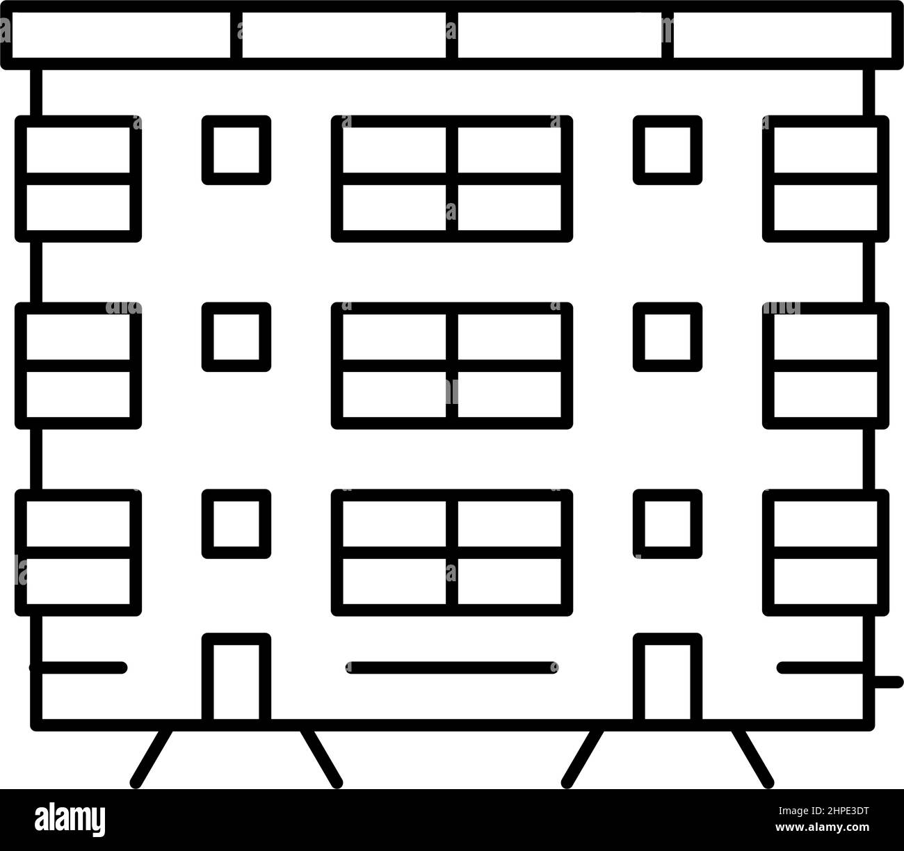 Victorian co op building Stock Vector Images - Alamy