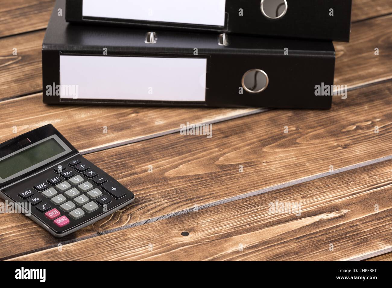 Workplace desk with different objects Stock Photo - Alamy