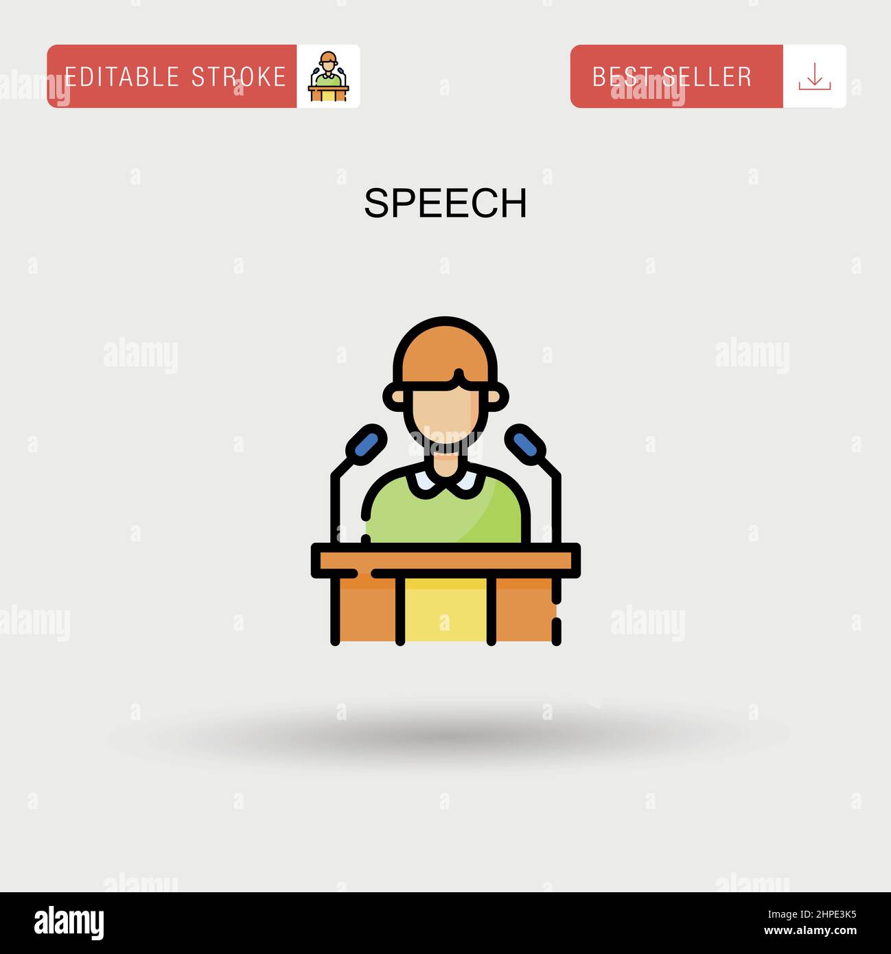 Speech Simple vector icon Stock Vector Image & Art - Alamy