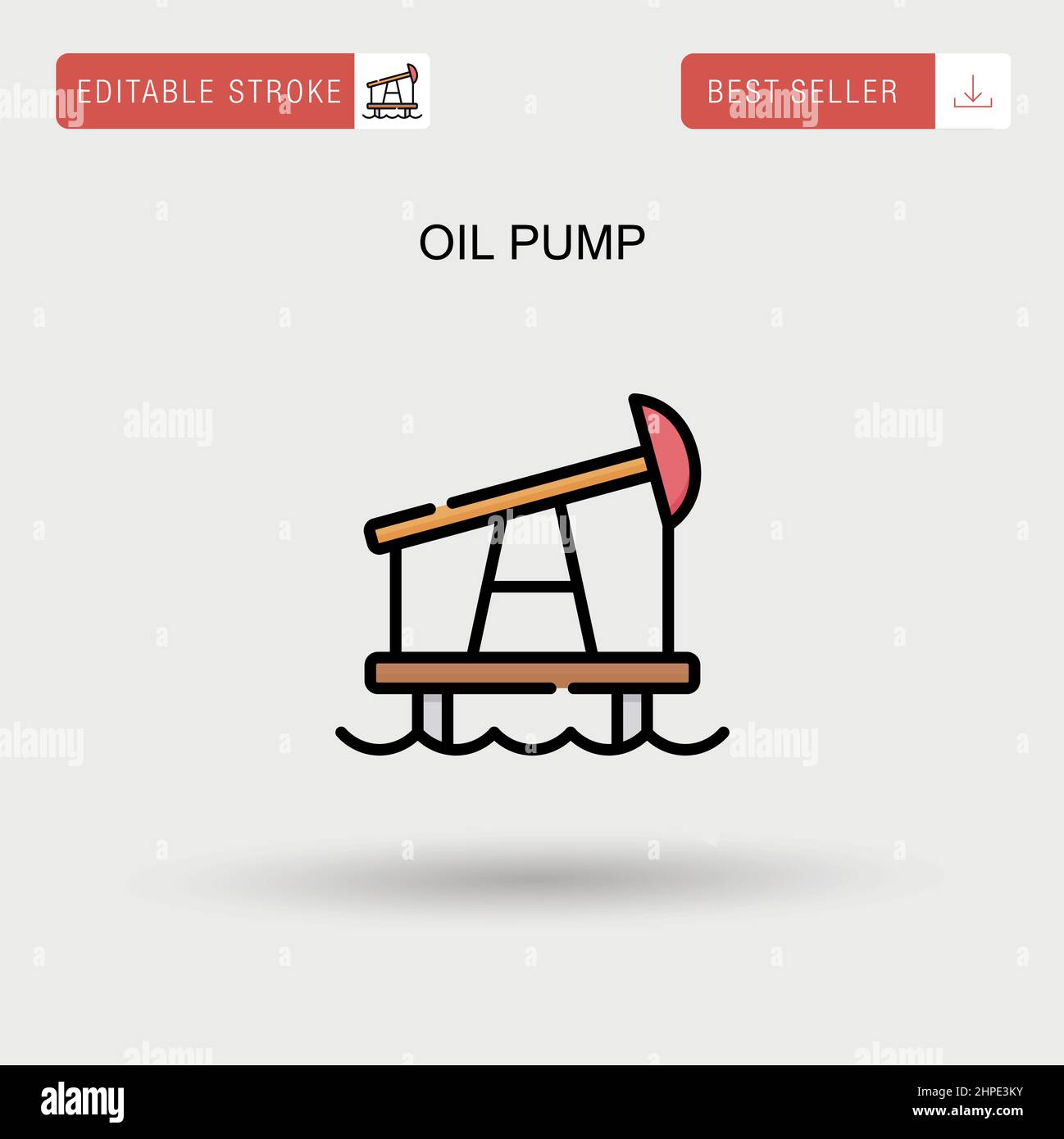 Oil pump Simple vector icon Stock Vector Image & Art - Alamy