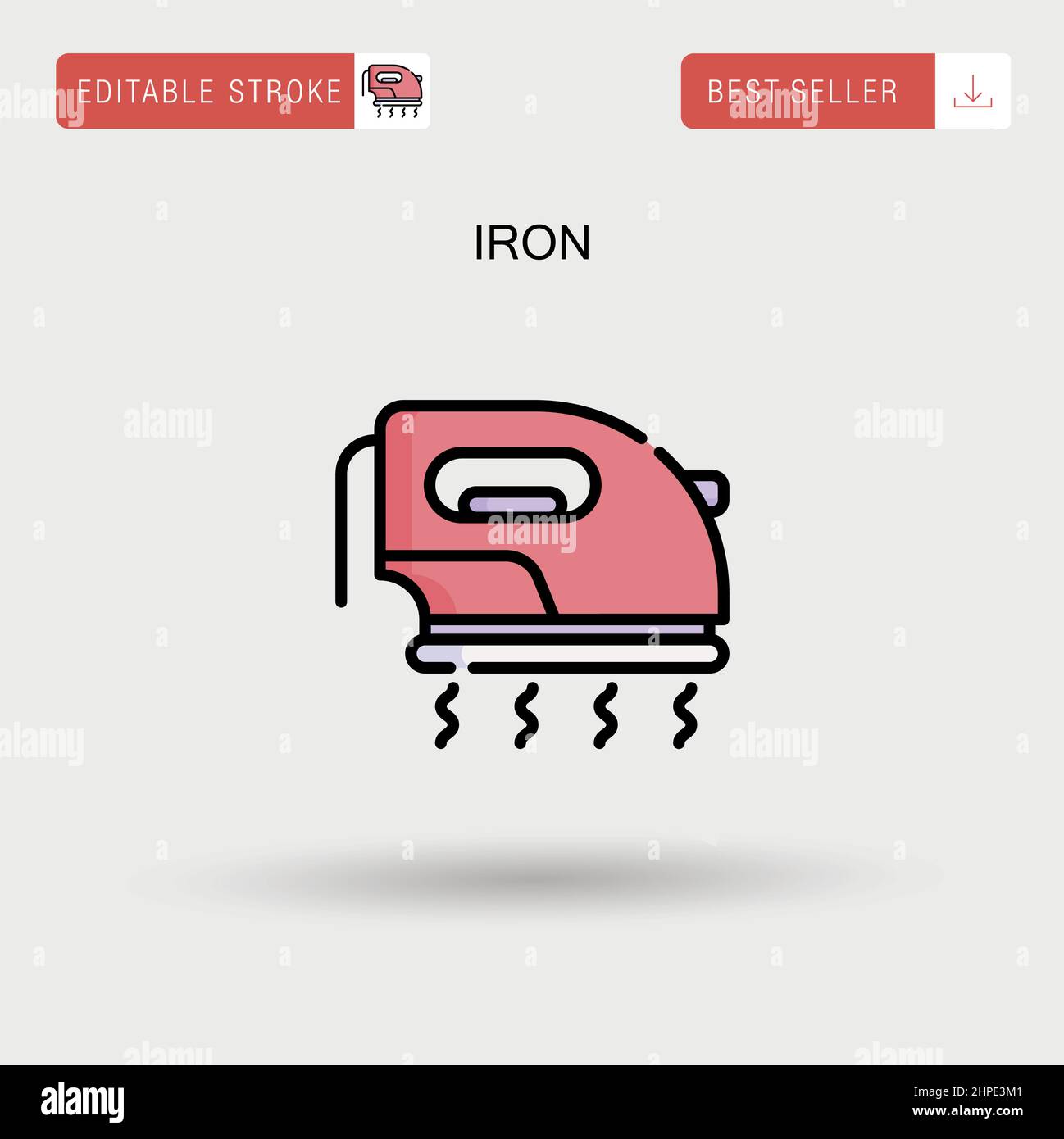 Iron Simple vector icon Stock Vector Image & Art - Alamy