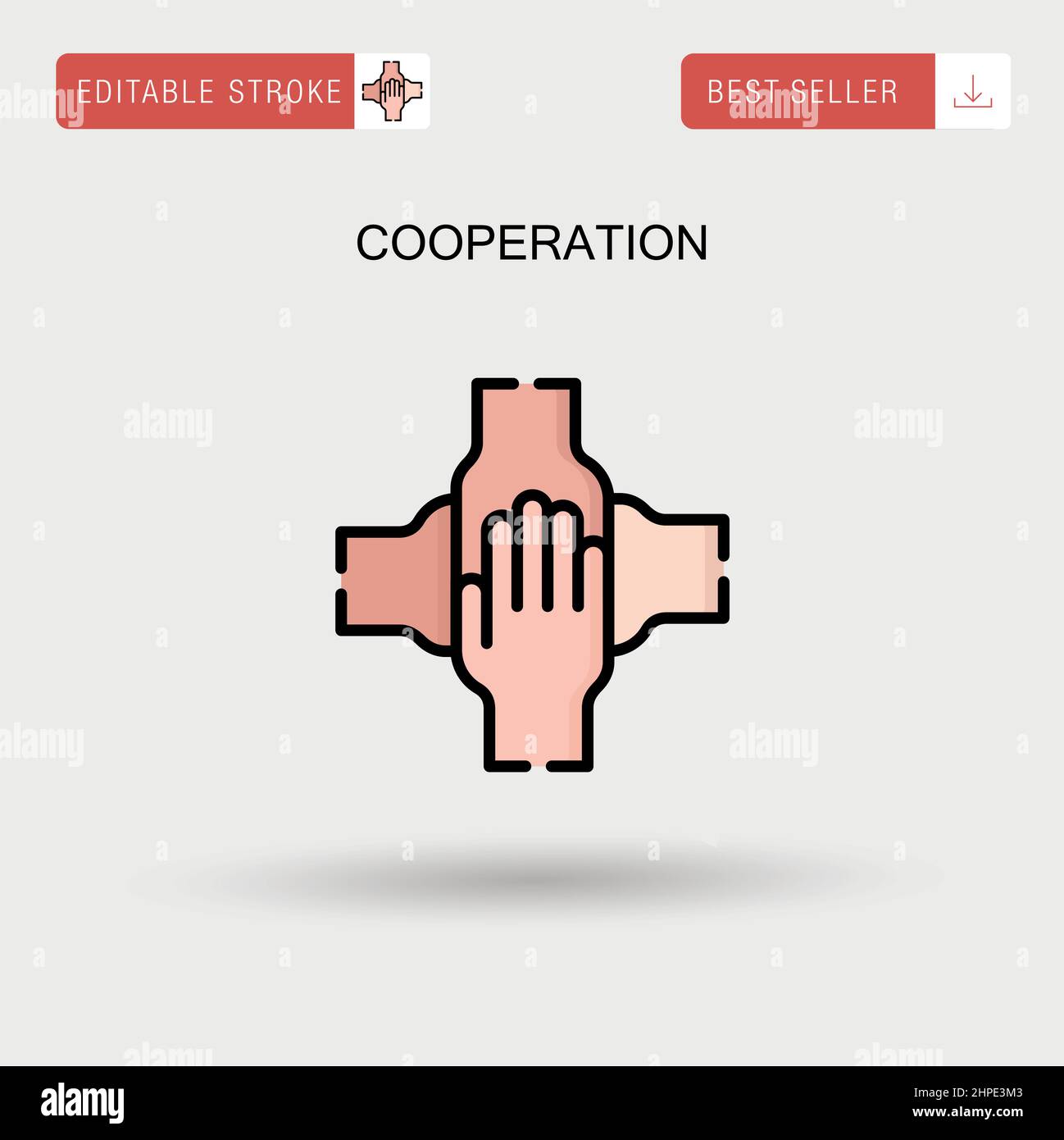 Cooperation icon hi-res stock photography and images - Alamy