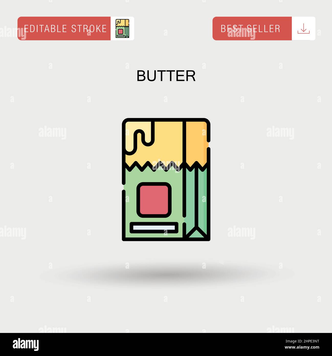 Spread butter Stock Vector Images - Alamy