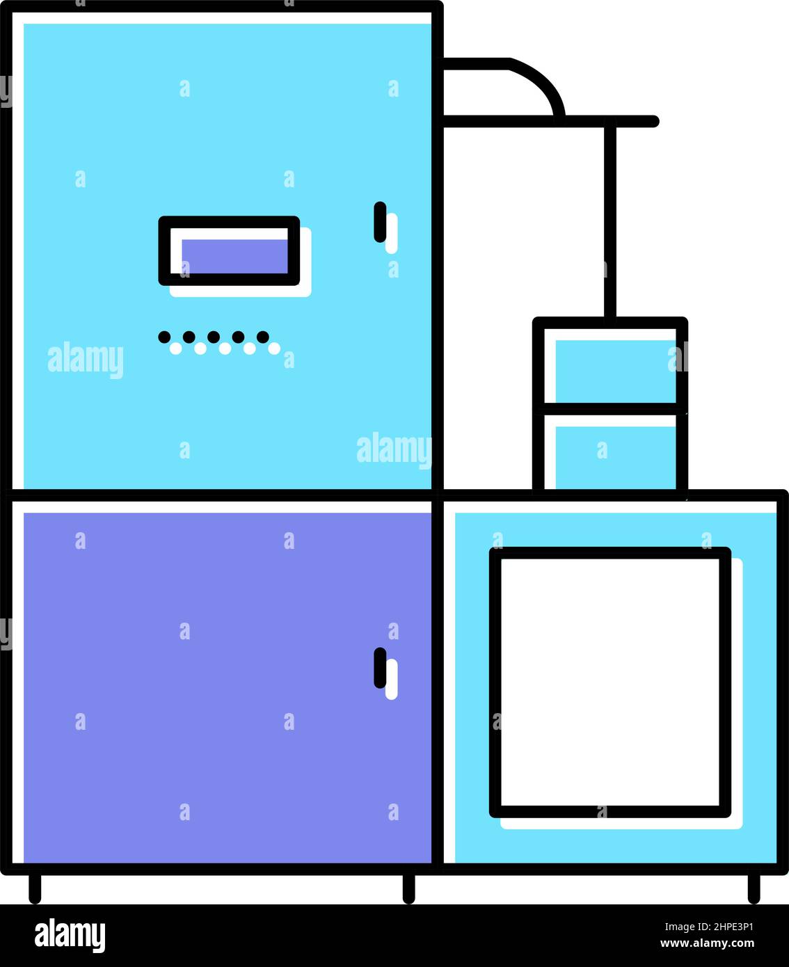 chocolate factory machine color icon vector illustration Stock Vector ...