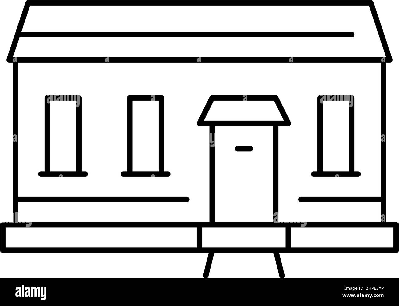 tiny home line icon vector illustration Stock Vector Image & Art - Alamy