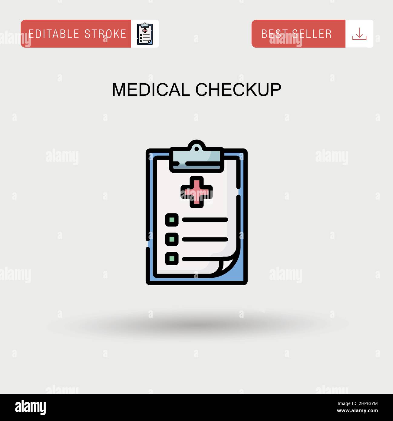 Medical checkup Simple vector icon Stock Vector Image & Art - Alamy