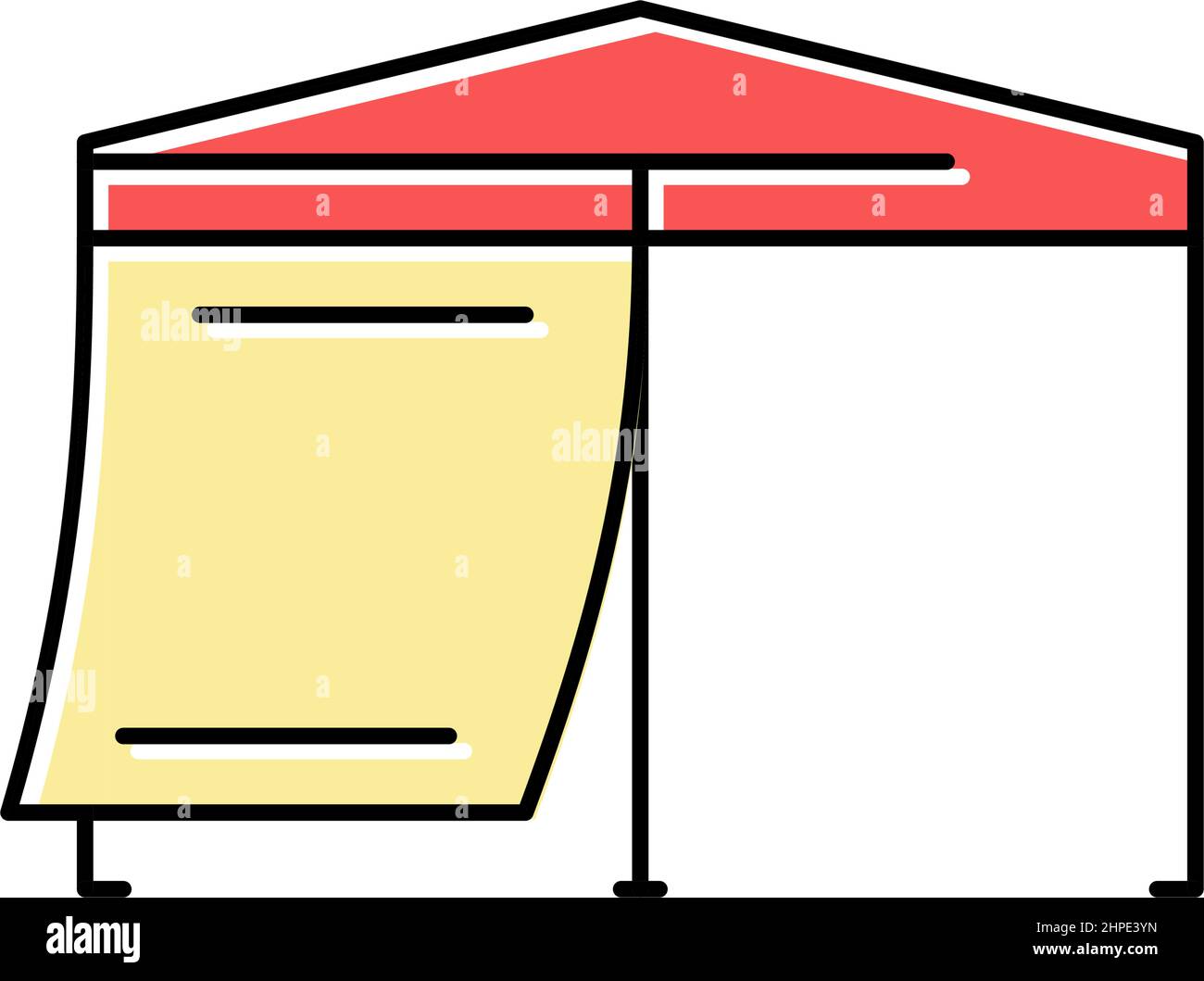 canopy construction color icon vector illustration Stock Vector Image ...