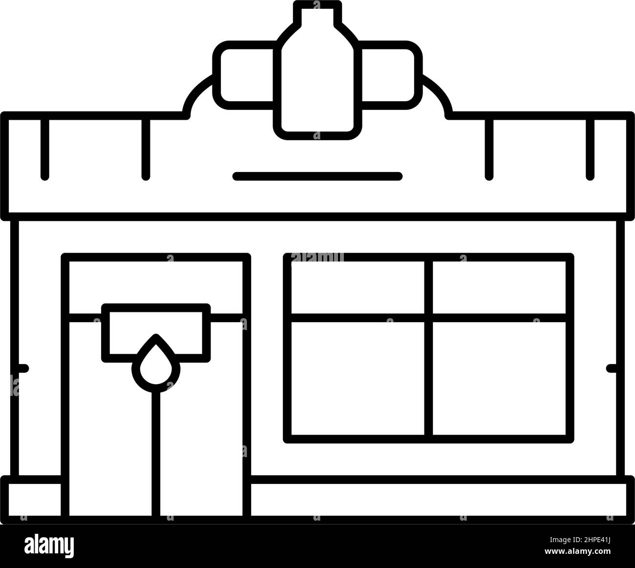 water store line icon vector illustration Stock Vector Image & Art - Alamy