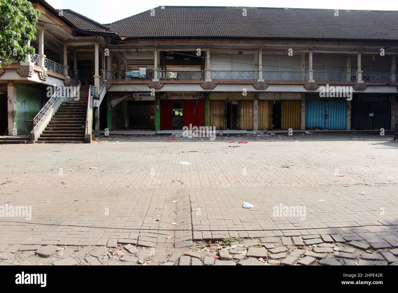 Empty Ubud market that was usually crowded. Taken January 2022 Stock ...