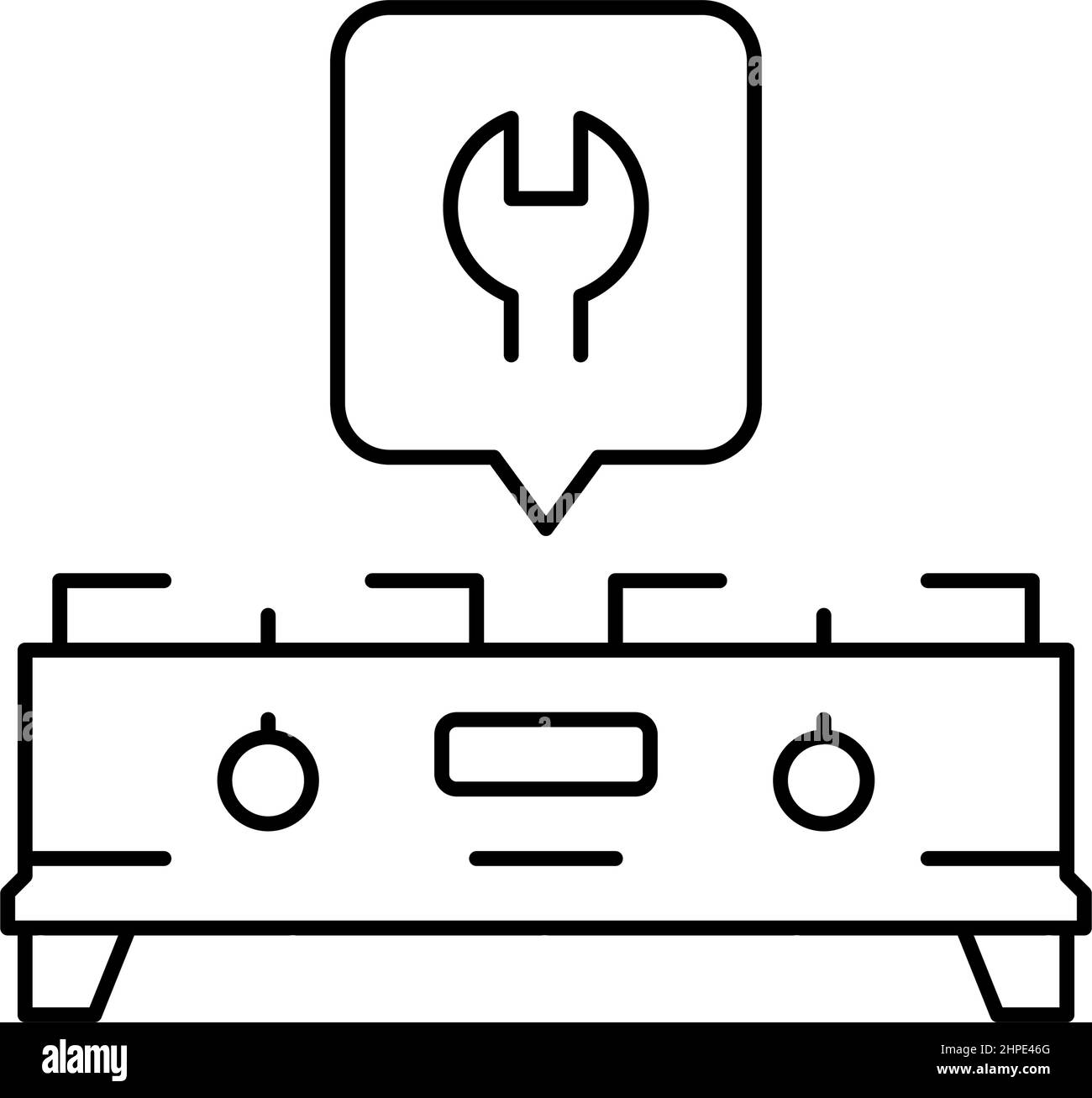 Stove repair Black and White Stock Photos & Images - Alamy