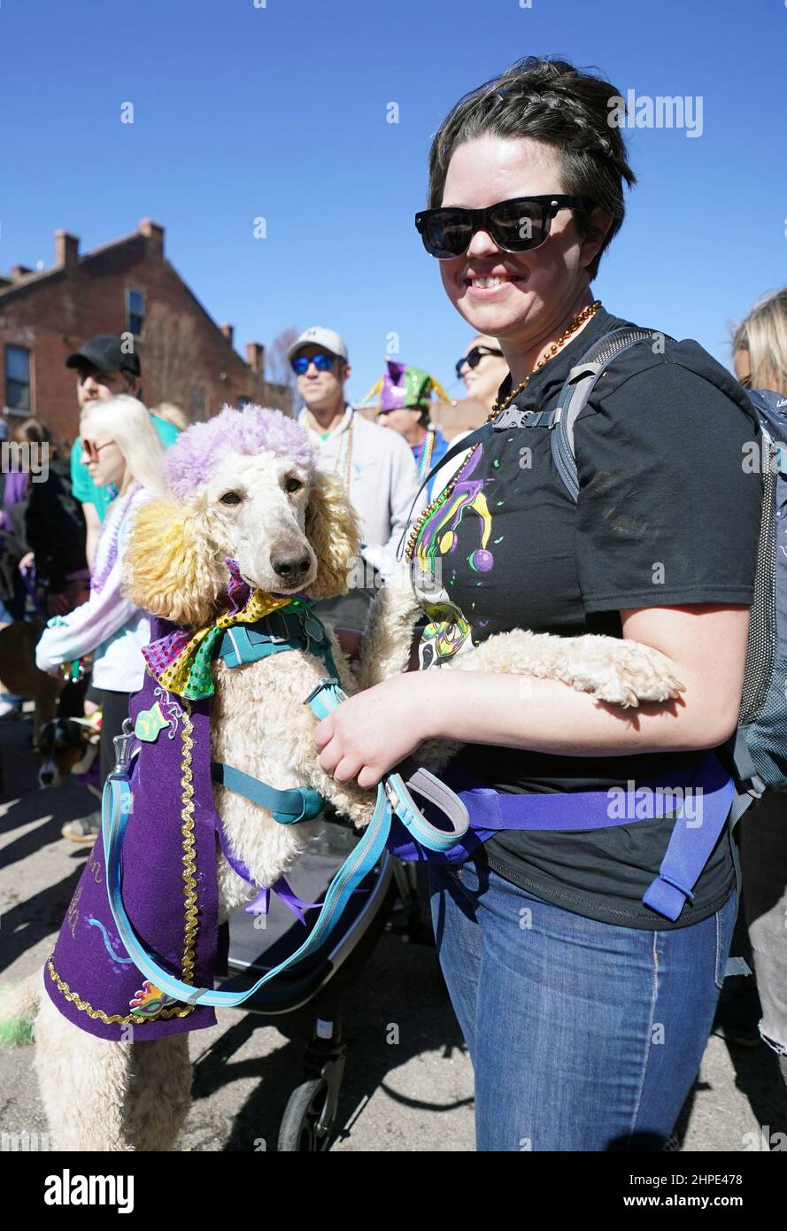St. Louis, United States. 20th Feb, 2022. Jessica Wiegand keeps her ...