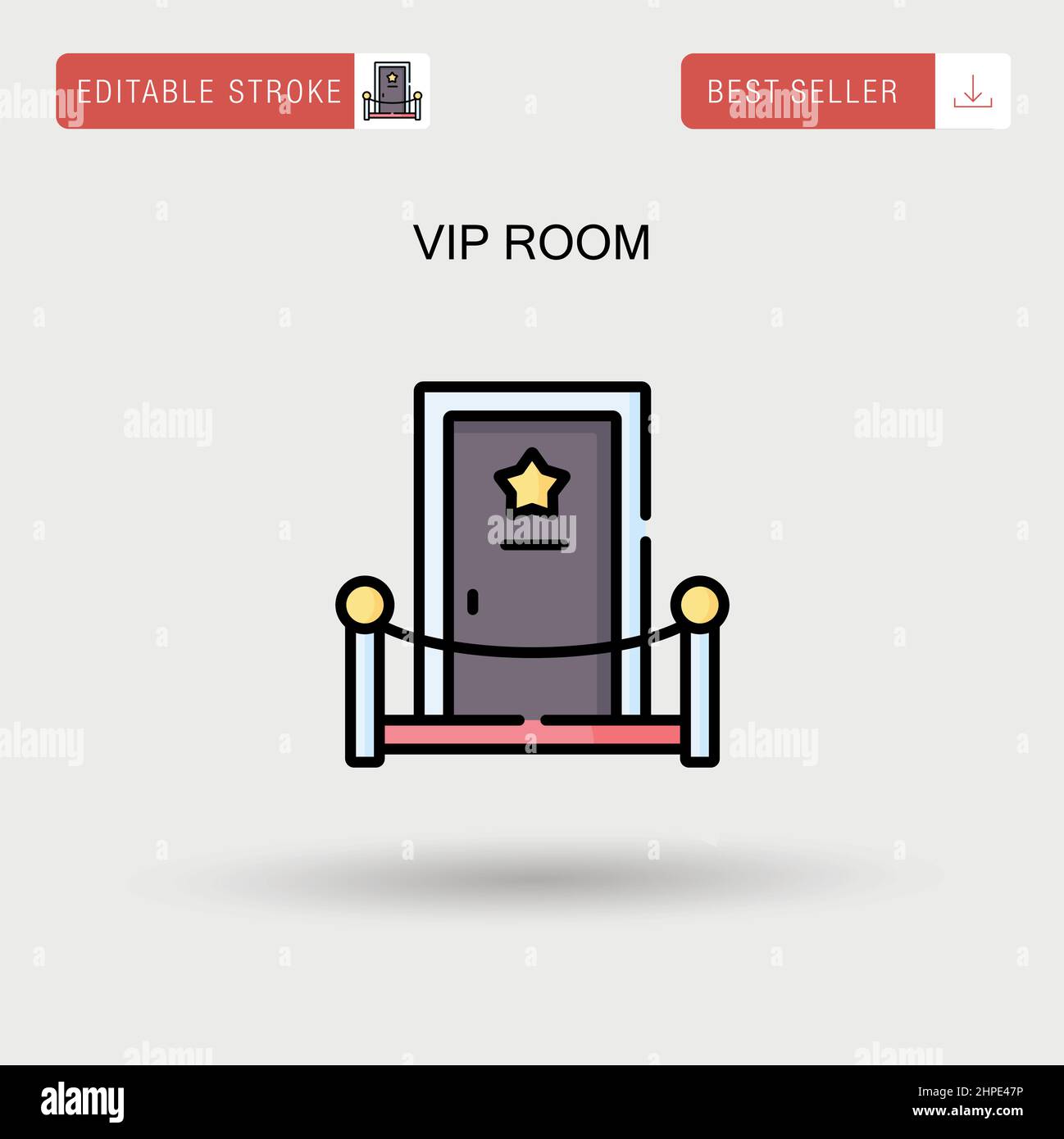 Vip room Simple vector icon Stock Vector Image & Art - Alamy