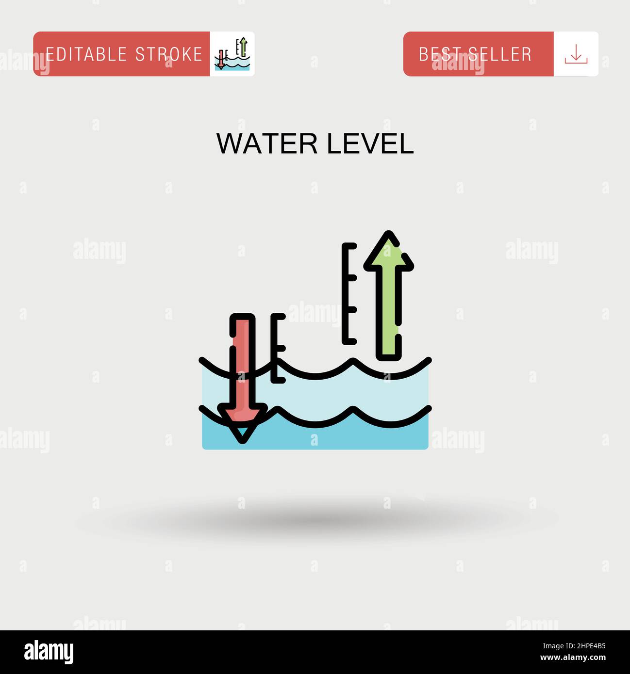 Water level Simple vector icon Stock Vector Image & Art - Alamy