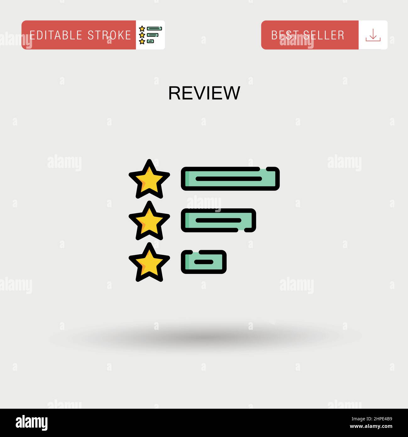 Review Simple vector icon Stock Vector Image & Art - Alamy