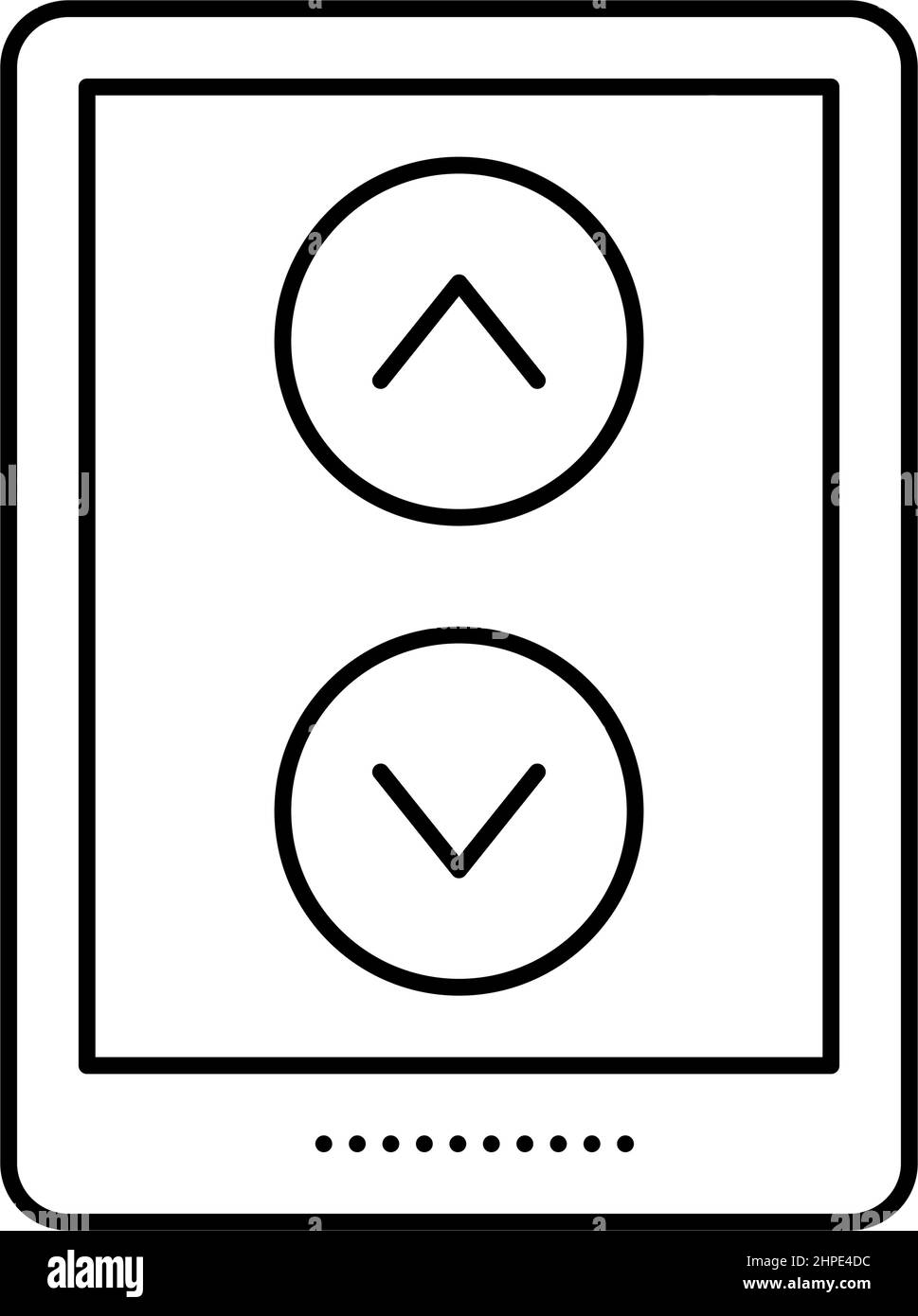 screen scroll line icon vector illustration Stock Vector Image & Art ...