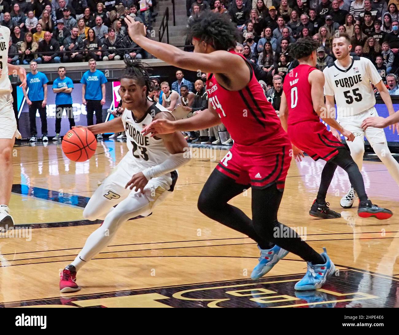 Mackey Arena. 20th Feb, 2022. Indiana, USA; Purdue Boilermakers guard ...